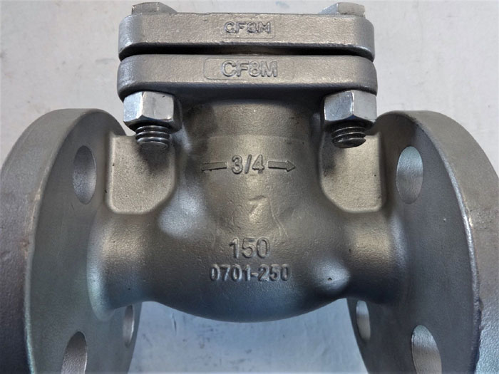 LADISH 3/4" FLANGED 150# CF8M SWING CHECK VALVE