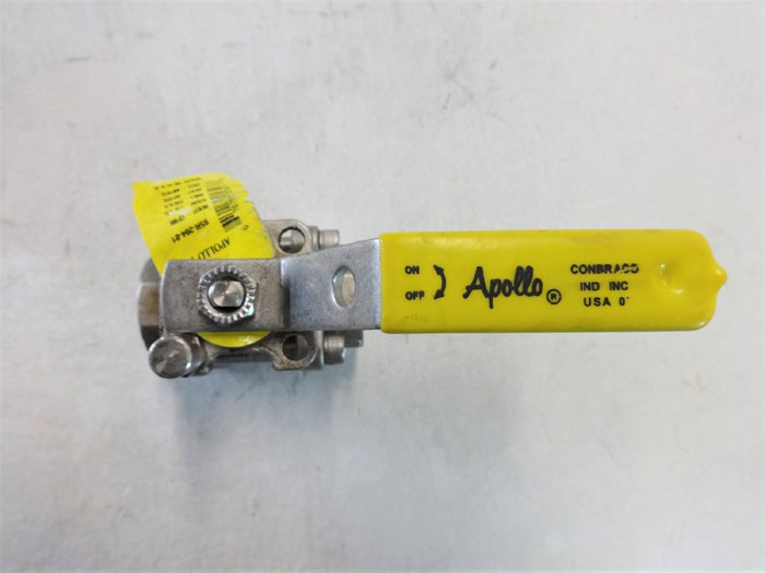 LOT OF (3) APOLLO AR 3/4" SOCKET WELD 3-PIECE CF8M BALL VALVE #85R-204-01