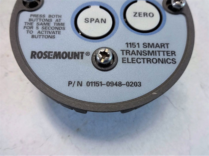 ROSEMOUNT 1151 SMART TRANSMITTER ELECTRONICS REPLACEMENT PART 01151 ...