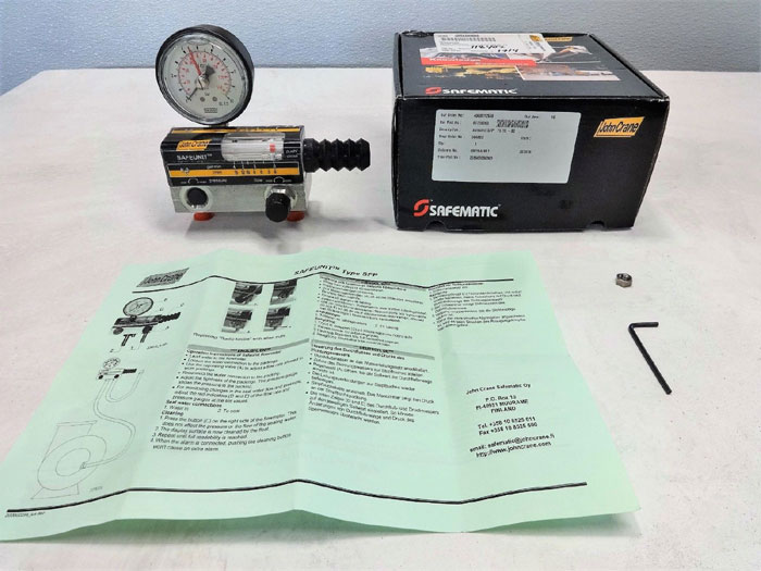 JOHN CRANE SAFEUNIT SFP-15-10 WATER FLOW & PRESSURE CONTROL MONITORING ...
