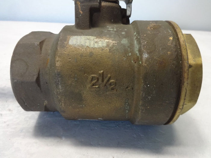 WATTS 2-1/2" NPT BRONZE BALL VALVE, 400 WOG