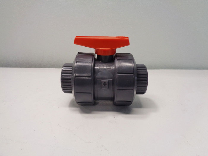 Chemtrol Nibco 2" PVC FKM Ball Valve, SOC/THD, Full-Port, U45TB V **LOT ...