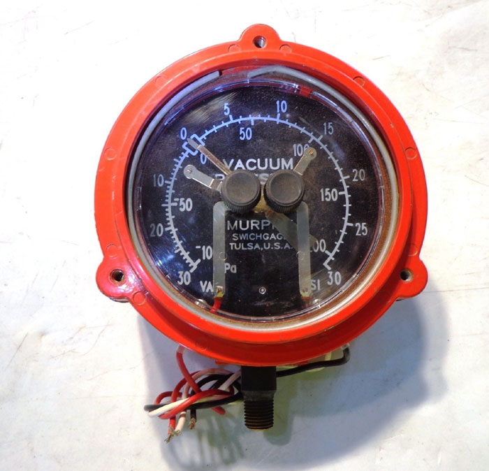 MURPHY SWITCHGAGES - TEMPERATURE, VACUUM & PRESSURE