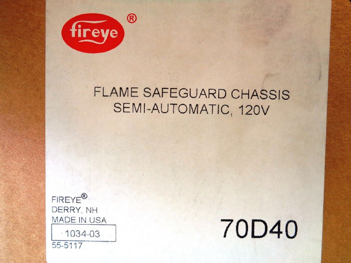 FIREYE SOLID STATE BURNER MANAGEMENT CONTROL 70D40