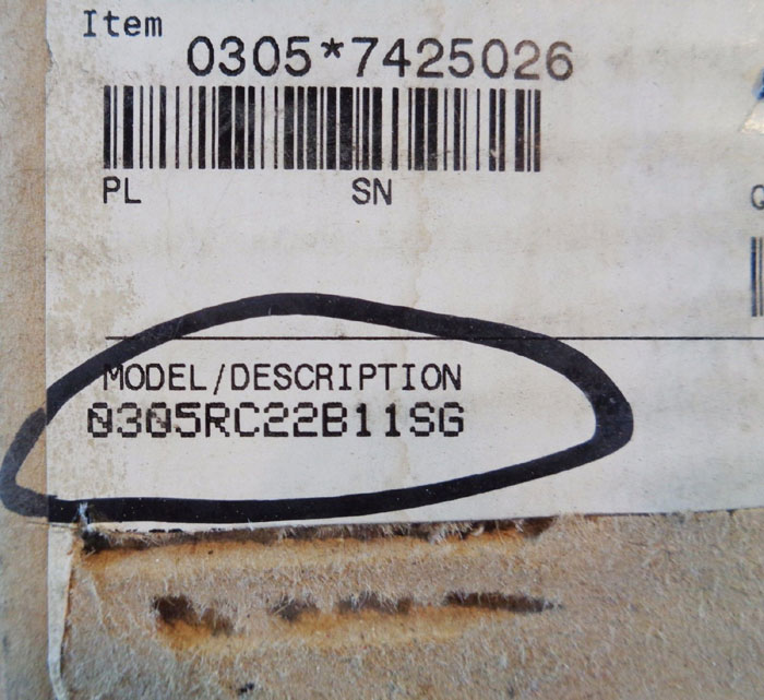 ROSEMOUNT 305 INTEGRAL MANIFOLD, PART# C305111124-0300, MOD# 0305RC22B11SG