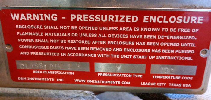 D & M INSTRUMENTS AMETEK SERIES 90 FLARE ANNUNCIATOR SYSTEM, TYPE Y