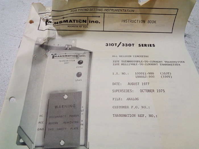 TRANSMATION 330T-08 TRANSMITTER
