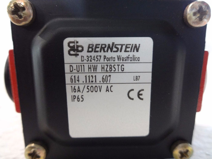 LOT OF (2) BERNSTEIN TYPE D-32457 LIMIT SWITCHES D-UV11Z & D-U11