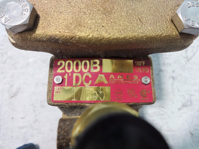 AMES FIRE & WATERWORKS 1" 2000B BRONZE DOUBLE CHECK VALVE ASSEMBLY 0062492