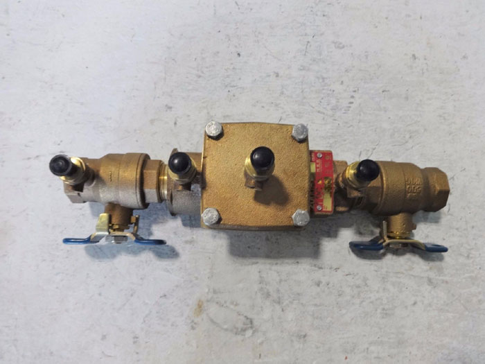 AMES FIRE & WATERWORKS 1" 2000B BRONZE DOUBLE CHECK VALVE ASSEMBLY 0062492