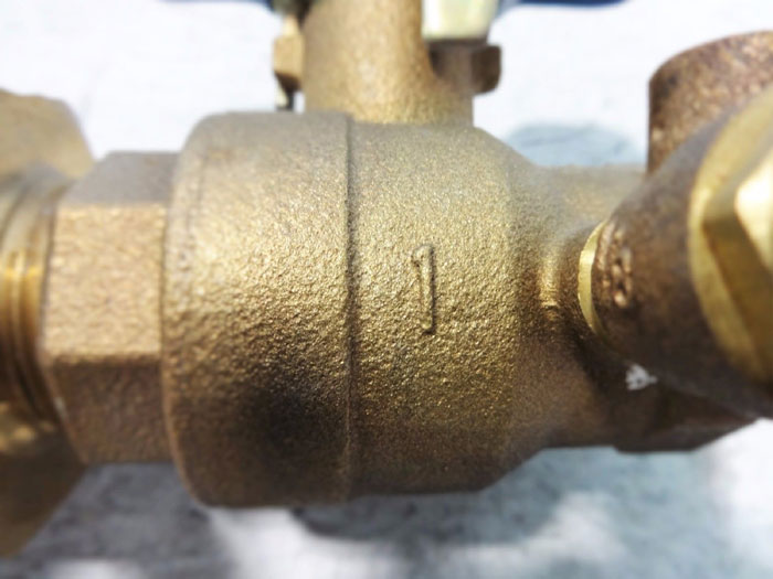 AMES FIRE & WATERWORKS 1" 2000B BRONZE DOUBLE CHECK VALVE ASSEMBLY 0062492