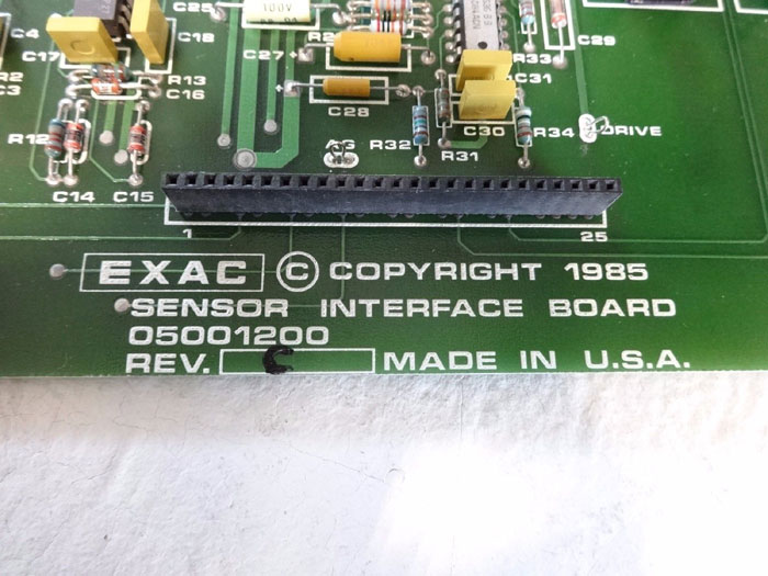 EXAC SENSOR INTERFACE BOARD 05001200