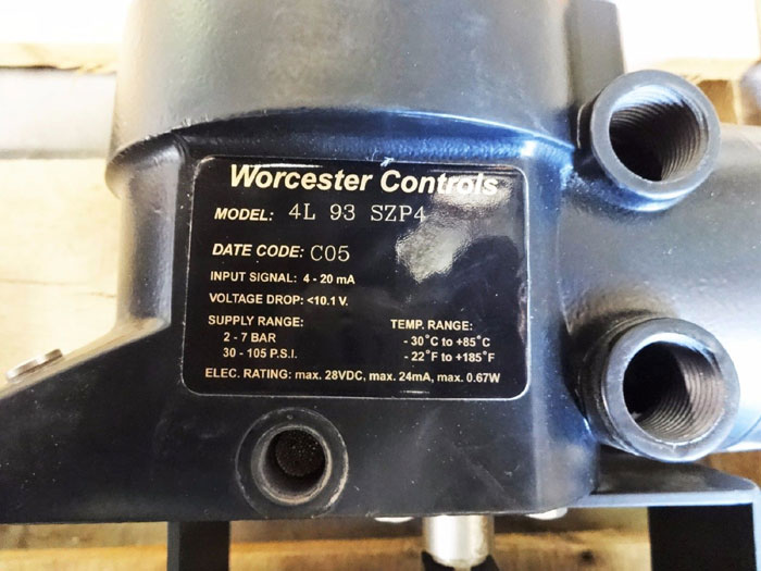 FLOWSERVE WORCESTER CONTROLS 1" ACTUATED BALL VALVE 259 39 SN R6 W ...
