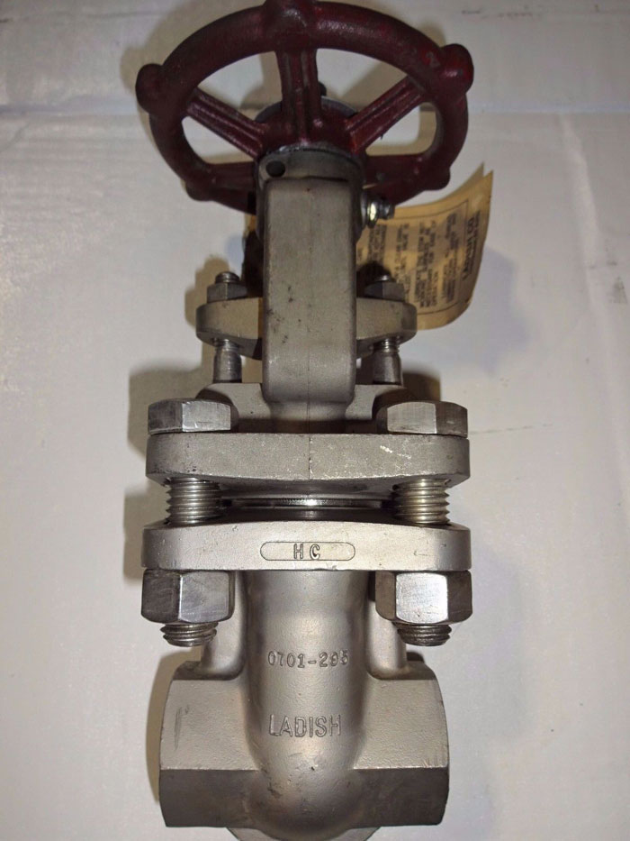 LOT OF (2) LADISH GATE VALVES 3/4" 300# SCREW END - HASTELLOY C (#50)