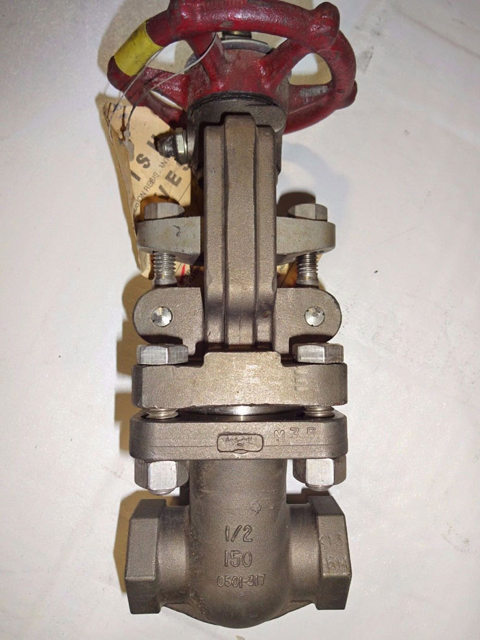 LOT OF (7) LADISH GATE VALVES 1/2" 150# SCREW END - MONEL (#52)