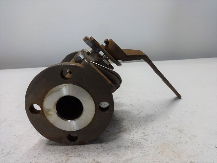 DURCO 1-1/2" 150# CF8M FLANGED PLUG VALVE G411