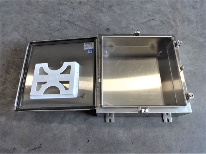 HUBBELL WIEGMANN 20x20x6 INDUSTRIAL STEEL CONTROL PANEL ENCLOSURE ...