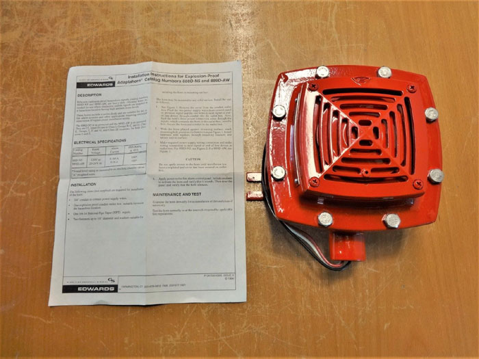 EDWARDS 889D-AW ADAPTAHORN SIGNAL FOR HAZARDOUS LOCATIONS