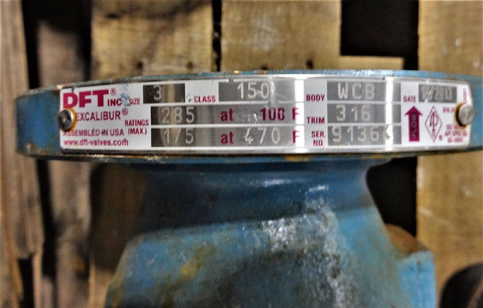 DFT EXCALIBUR 3" 150# WCB CHECK VALVE