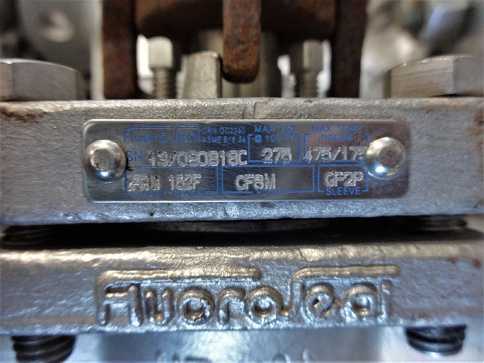 FLUOROSEAL 1-1/2" 150# RF CF8M PLUG VALVE FIG. 152F