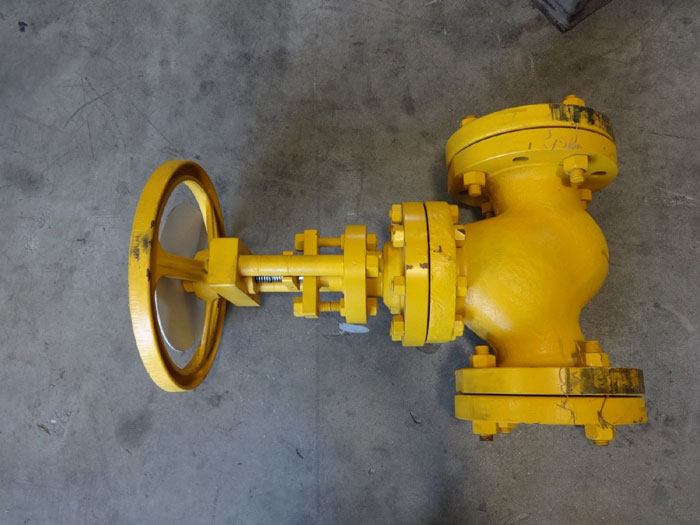 DESCOTE 4" 300# BELLOWS SEAL GLOBE VALVE LCC MATERIAL, FIG# 2102/B