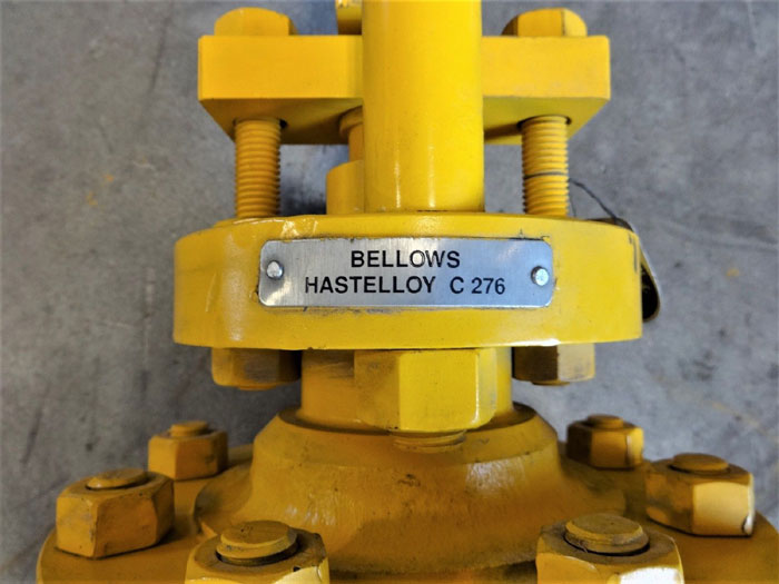DESCOTE 4" 300# BELLOWS SEAL GLOBE VALVE LCC MATERIAL, FIG# 2102/B