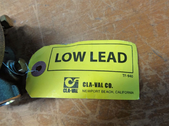 LOT OF (2) CLA-VAL 1/2" NPT POWERTROL BRASS VALVE 100-02-177B
