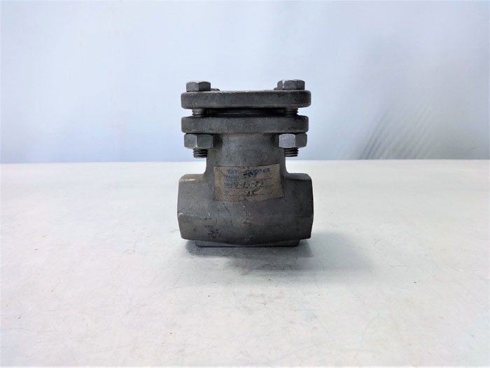 COOPER 1/2" NPT 150# CF3M SWING CHECK VALVE, PART# Y51SL5TAAA