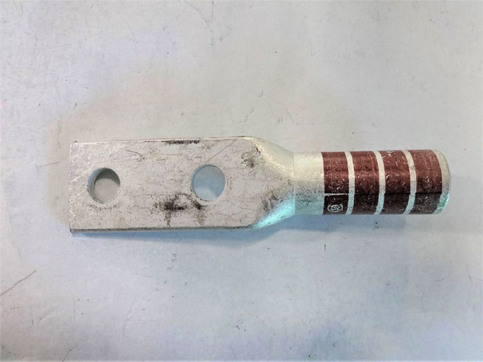 LOT OF (9) BURNDY HYLUG YA342N TWO-HOLE LUG COMPRESSION CONNECTOR ...