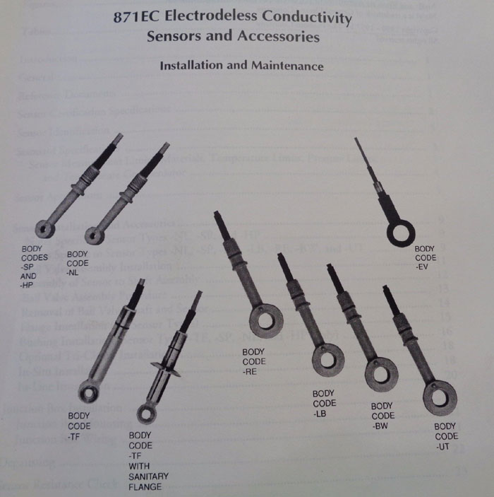 FOXBORO ELECTRODELESS CONDUCTIVITY SENSOR 871EC-TF3
