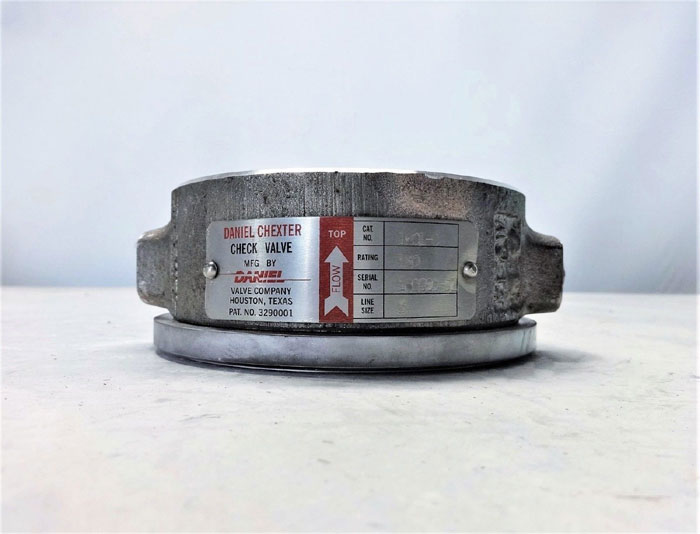 DANIEL CHEXTER 3" 150# PIVOT DISC CHECK VALVE, CF8M BODY, SS DISC, CAT ...