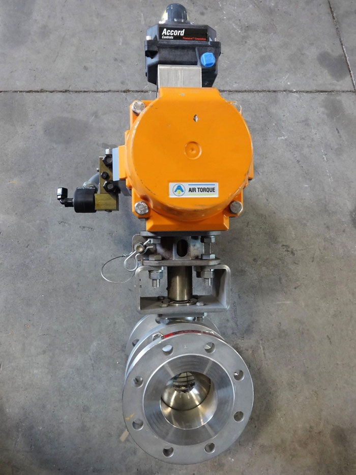 BAC 4" 150# ACTUATED FULL PORT BALL VALVE, CF8M, AIRTORQUE PT550 ...