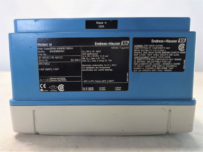 ENDRESS HAUSER PROMAG 53 TRANSMITTER 53P50-ER0B1RC1BBAA