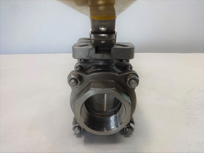 SHARPE 2-1/2" NPT 3-PC FULL PORT THREADED BALL VALVE, CF8M, 1000 WOG ...