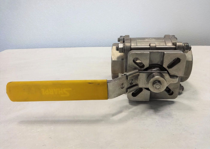 SHARPE 2-1/2" NPT 3-PC FULL PORT THREADED BALL VALVE, CF8M, 1000 WOG ...
