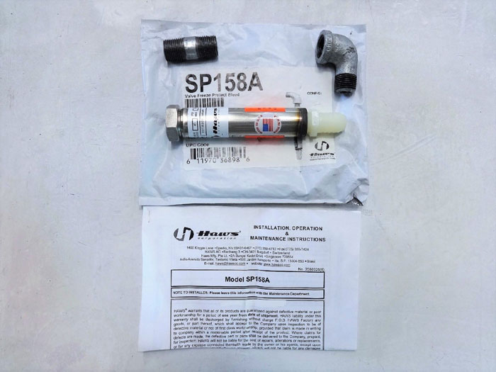 HAWS SP158A Freeze Protection Bleed Valve 1/2F35BDT-HAWS