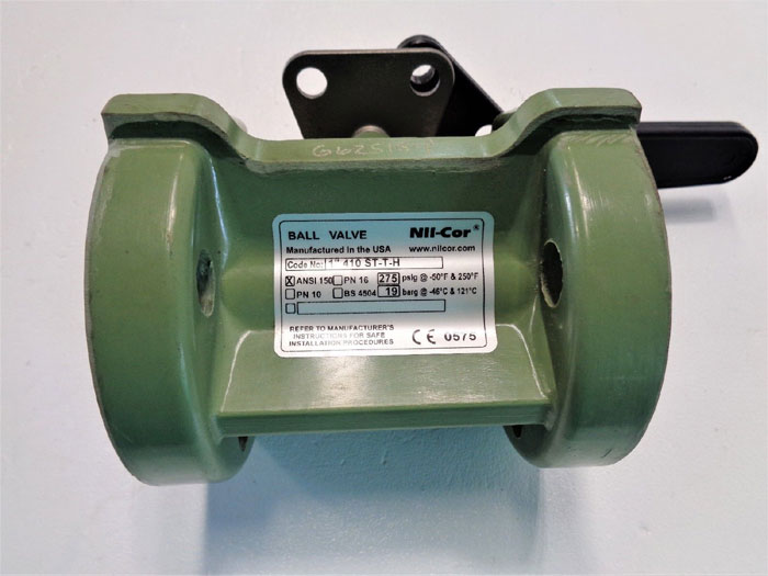 Nil-Cor 1" 150# Flanged Fiberglass Ball Check Valve, 410 ST-T-H